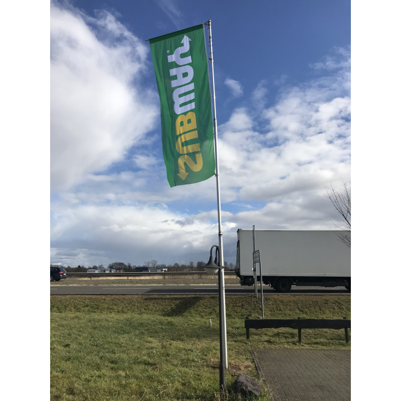 Flag "SUBWAY" with hemstich seam for boom 4,0x1,5m (available 4.6.2024)